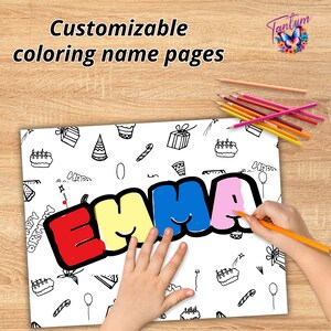 Customizable Coloring Name Pages, Editable Custom Name Coloring Pages ...