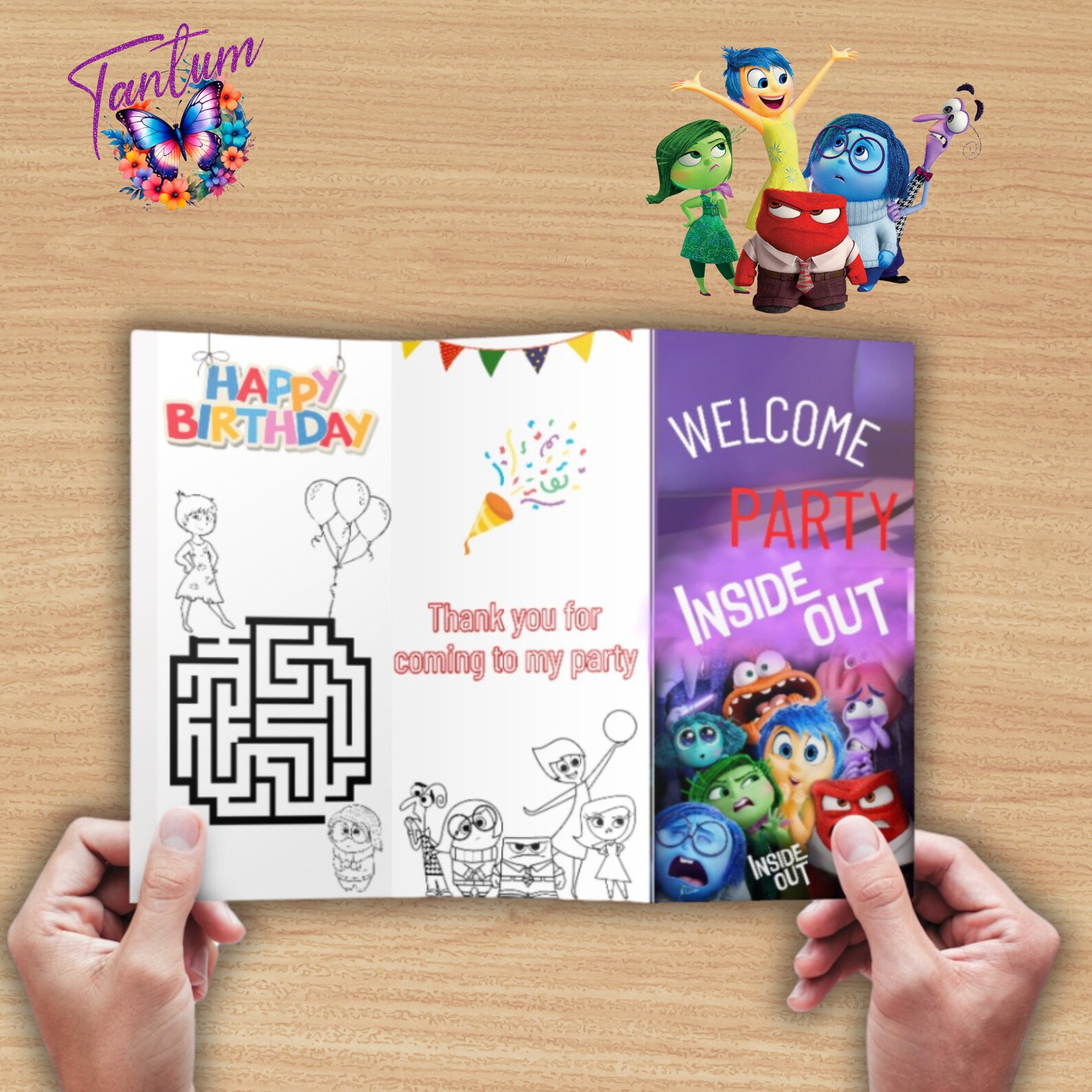 Printable Inside Out Activity Sheet, Inside Out Coloring Page, Kids ...
