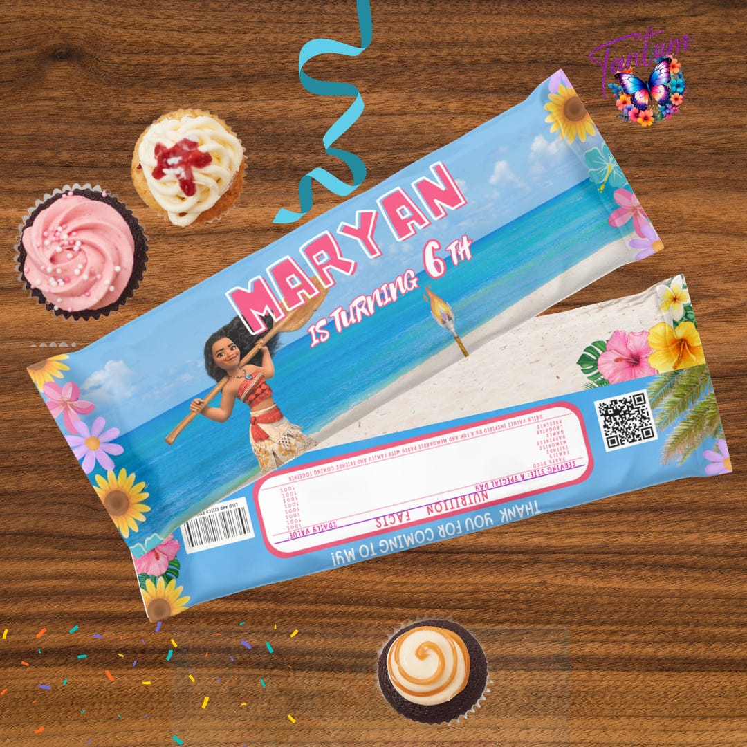 Editable Chocolate Bar Wrapper, Digital Chocolate Wrapper Template ...