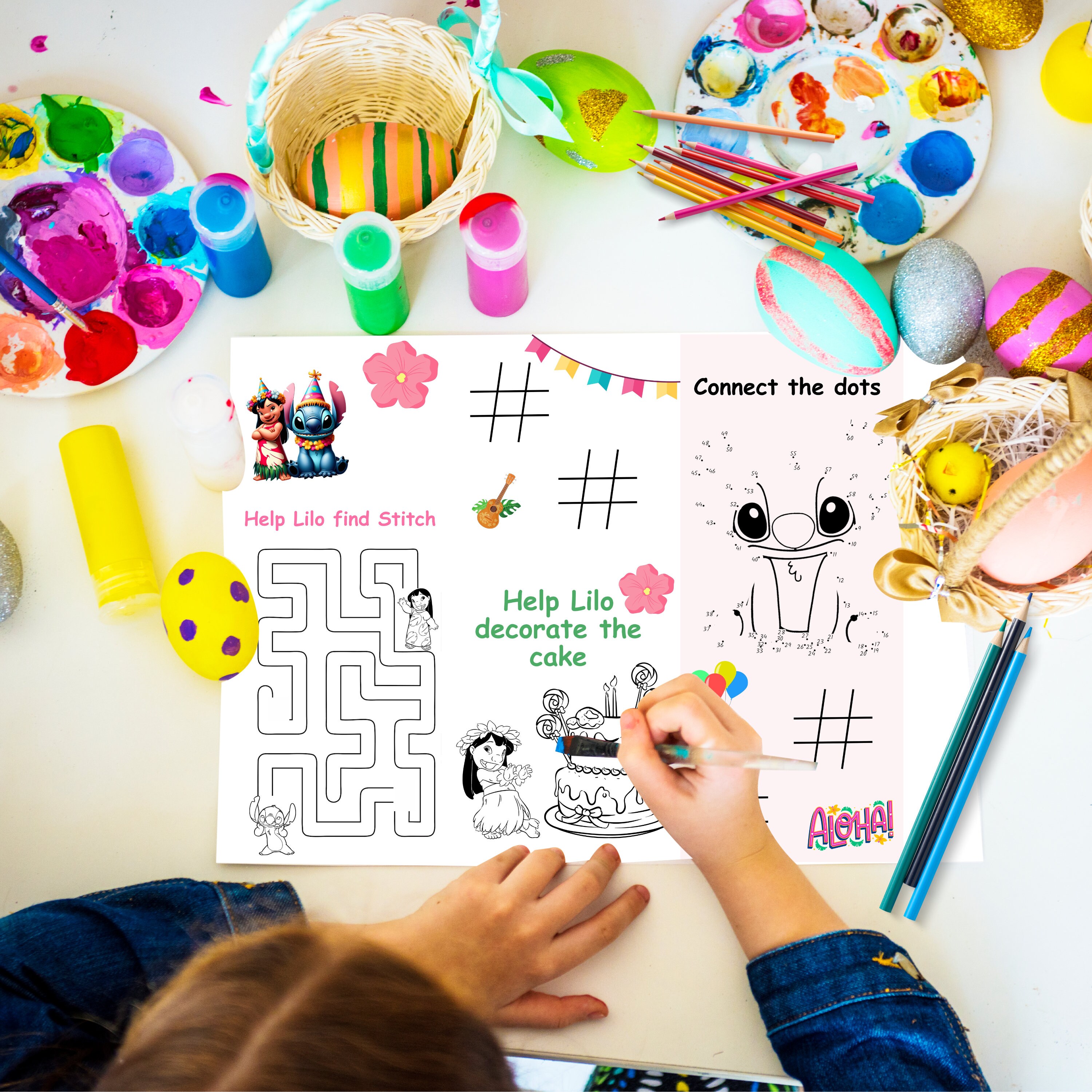 Printable Lilo and Stitch Activity Sheet, Lilo and Stitch Coloring Page ...