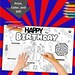 Circus Coloring Page, Circus Birthday Placemat , Activity Set , Circus ...