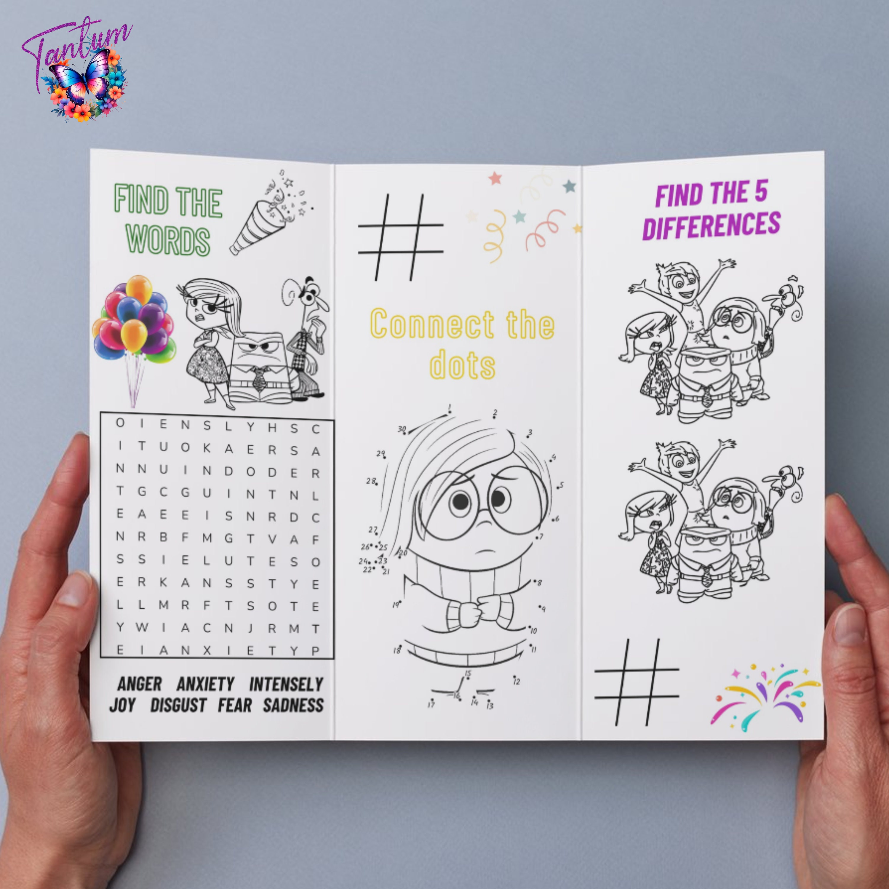 Printable Inside Out Activity Sheet, Inside Out Coloring Page, Kids ...