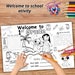 Lilo and Stitch Welcome to School Coloring Page, First Day of School ...