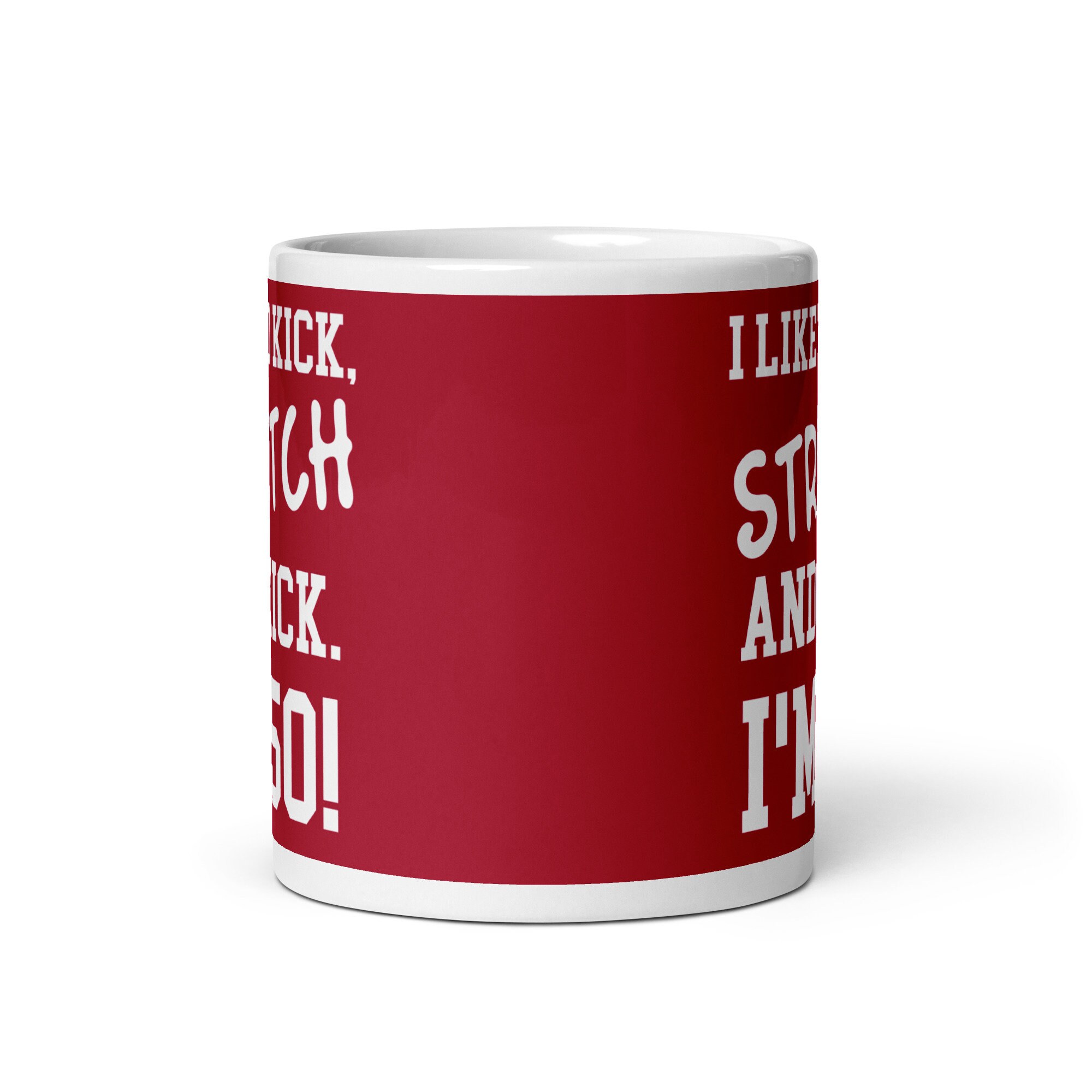 Coffee Mug, I Like to Kick Stretch and Kick I'm 50, Funny 50th Birthday ...