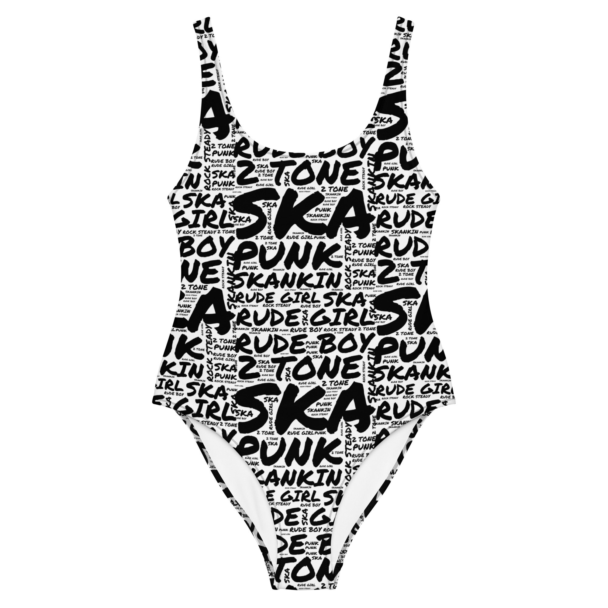 One-piece Swimsuit 2 Tone Ska Rude Girl 2 Tone Ska Ska - Etsy