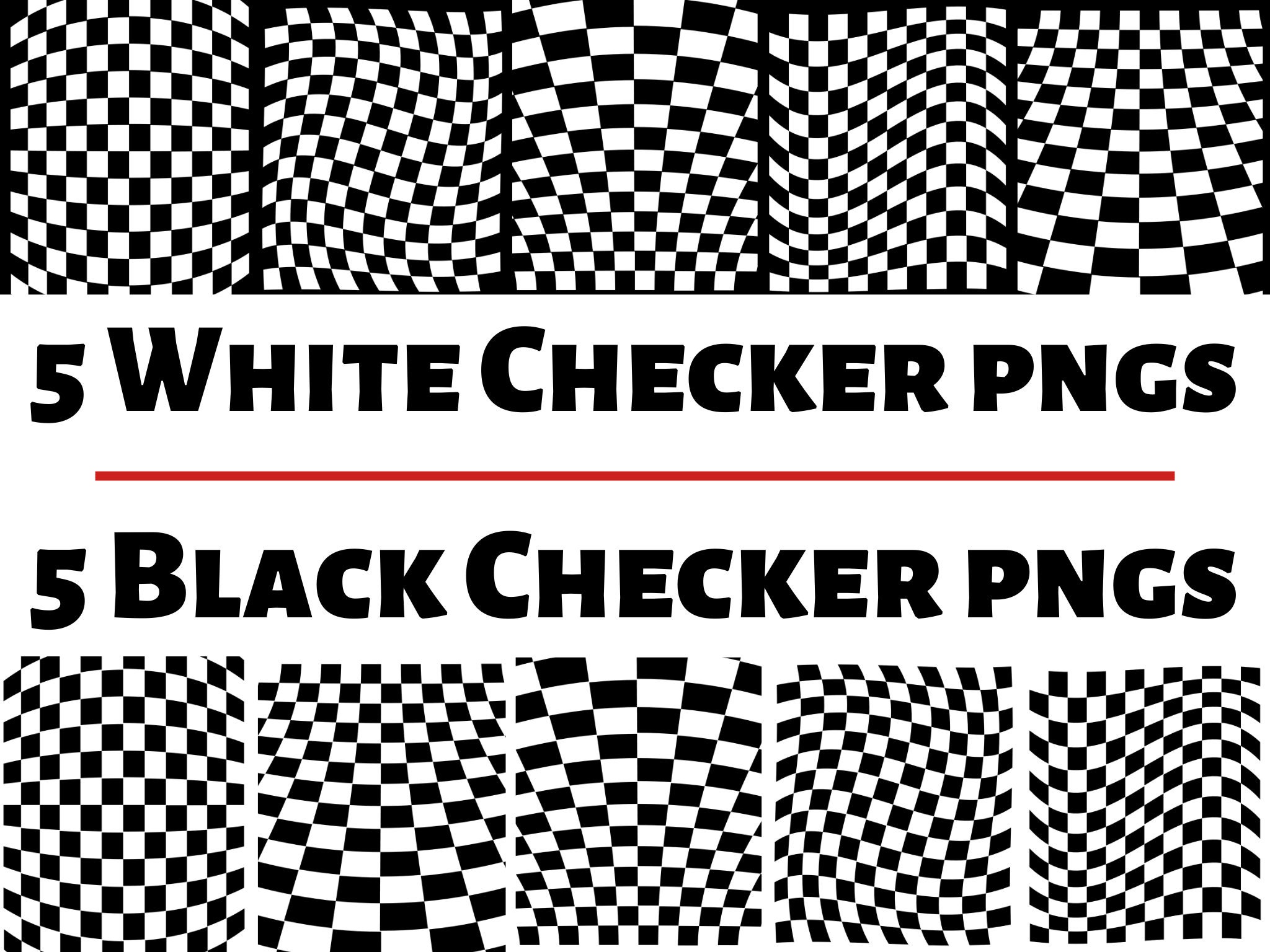 Warp Checkered Png, Wavy Checkered Pattern Png, Black Checker and White ...