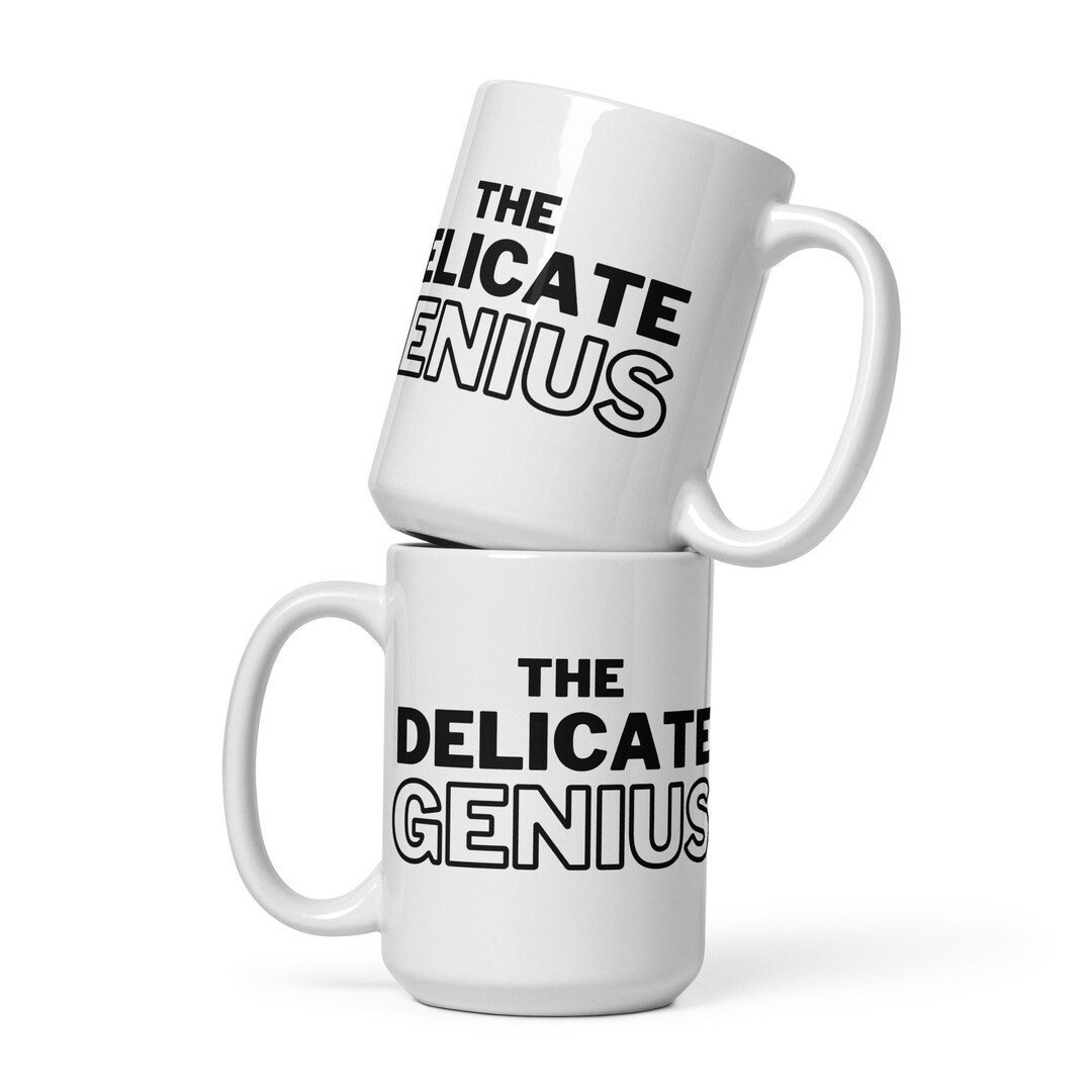 The Delicate Genius, Seinfeldism, White Glossy Mug - Etsy