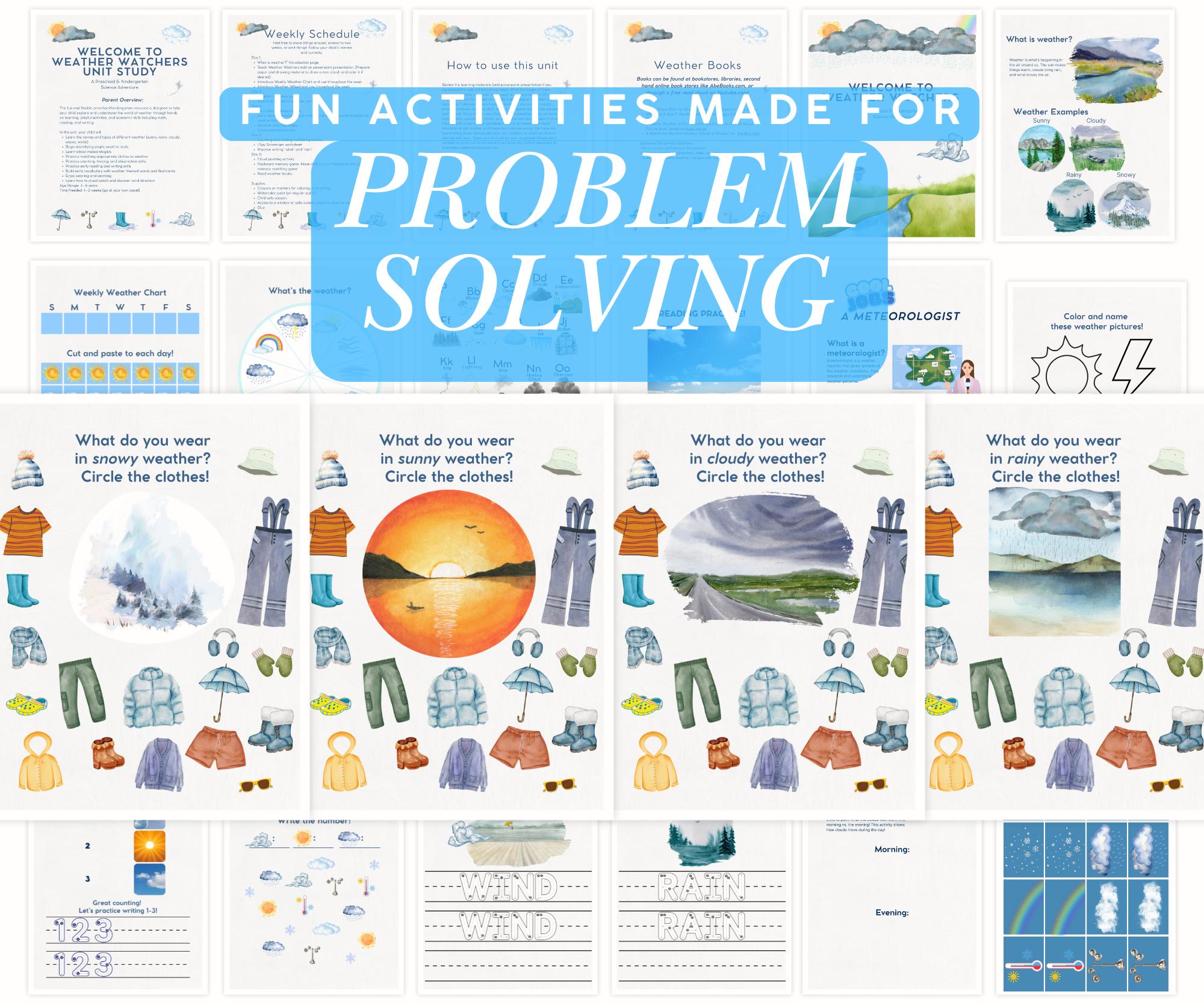 Weather Watchers Unit Study | A Preschool & Kindergarten Science Course ...