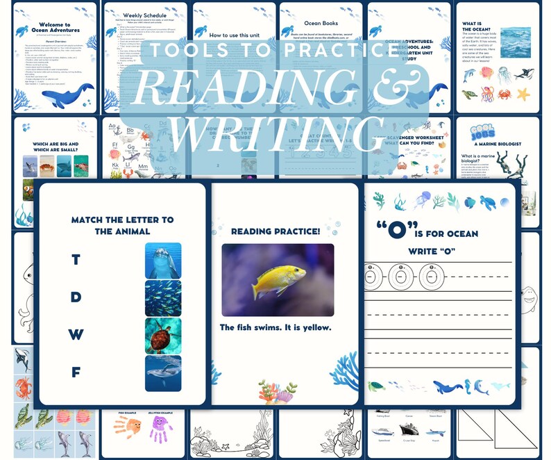 Ocean Adventures Unit Study | A Preschool & Kindergarten Science Course ...