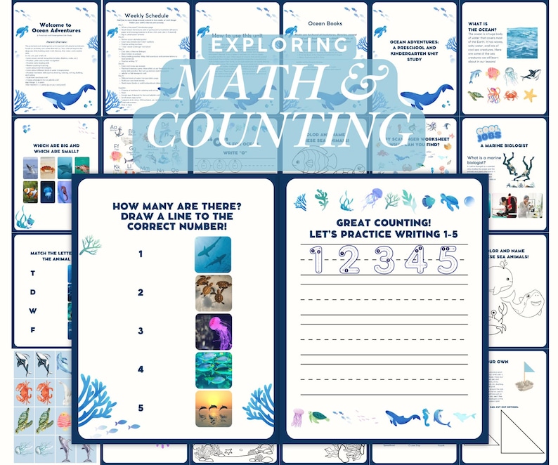 Ocean Adventures Unit Study | A Preschool & Kindergarten Science Course ...