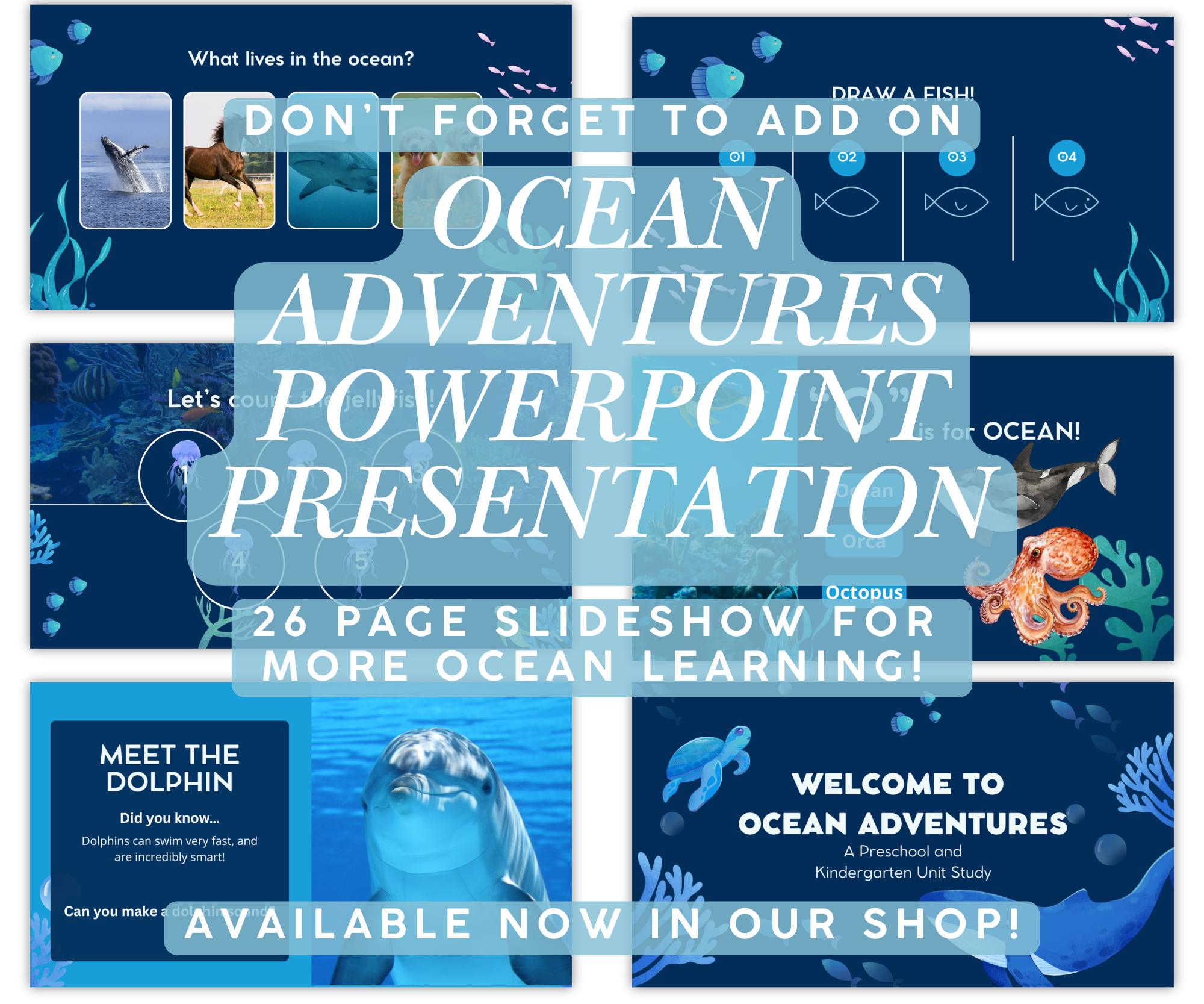 Ocean Alphabet Printable | A-Z Ocean Animals Letters for Preschool ...