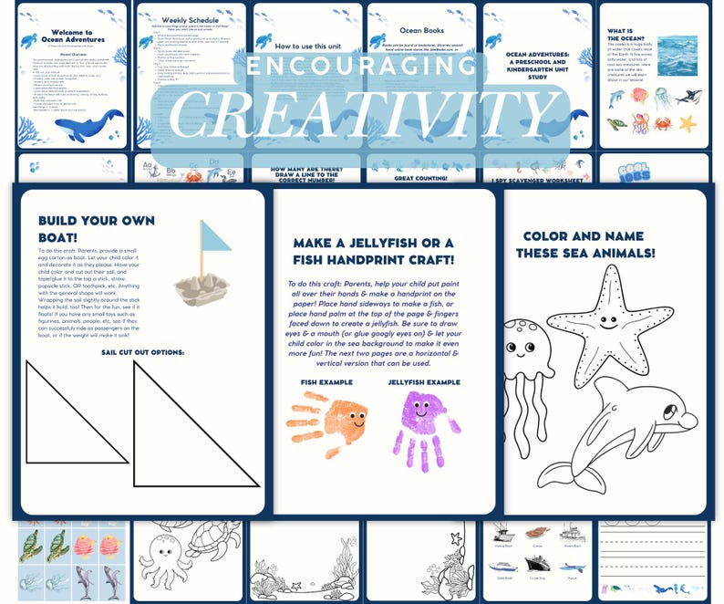 Ocean Adventures Unit Study | A Preschool & Kindergarten Science Course ...