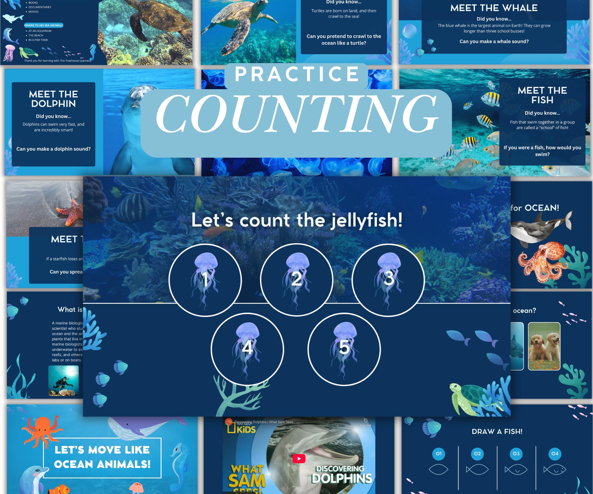 Ocean Adventures Interactive Preschool & Kindergarten Powerpoint Lesson ...