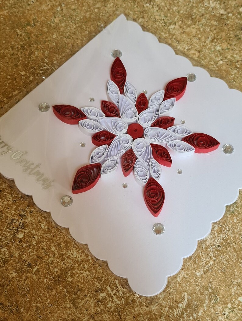 Quilled Christmas Cards Quilled Cards Christmas Tree Cards - Etsy