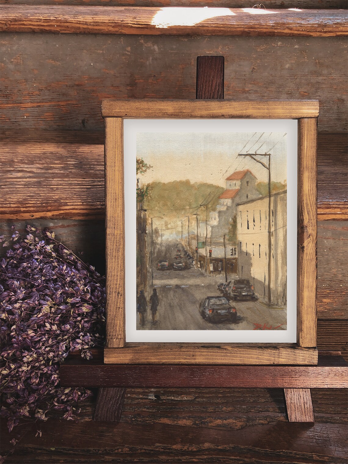 Watercolor Giclee Print, "stillwater Mill"- Grain Mill by the River in ...