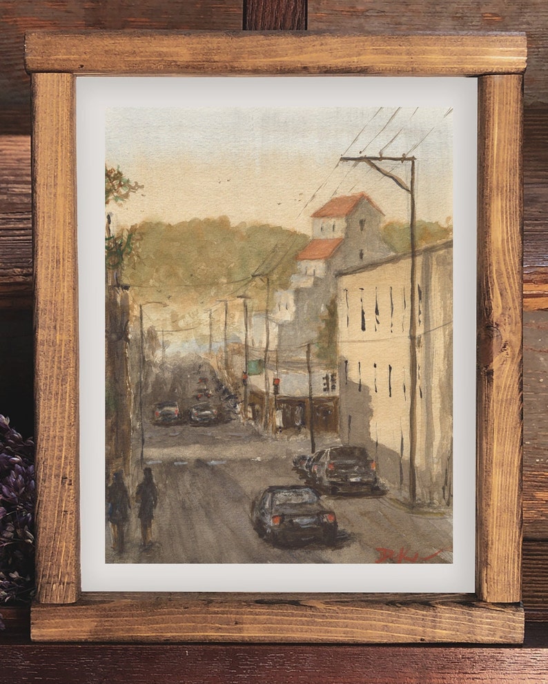 Watercolor Giclee Print, "stillwater Mill"- Grain Mill by the River in ...