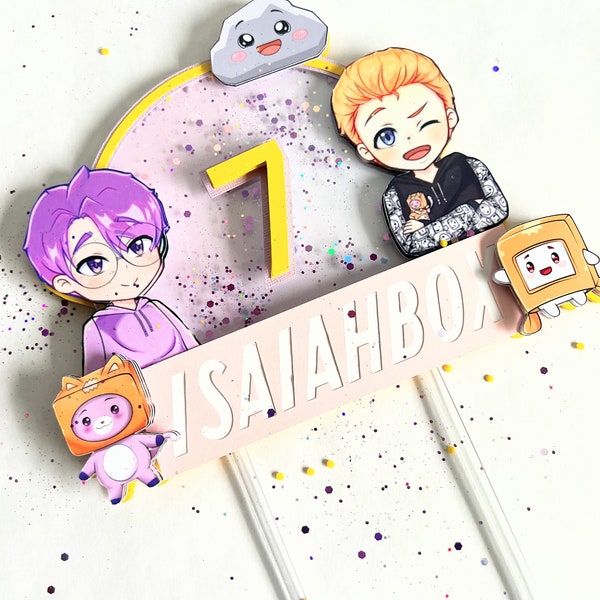 Lankybox Cake Toppers - Etsy