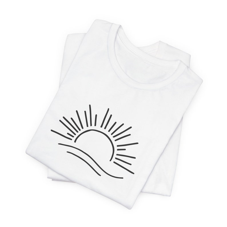 Sun Tshirt, Sunset Rays Shirt, Sun Wavy Shirt, Beachy Tshirt, Retro ...
