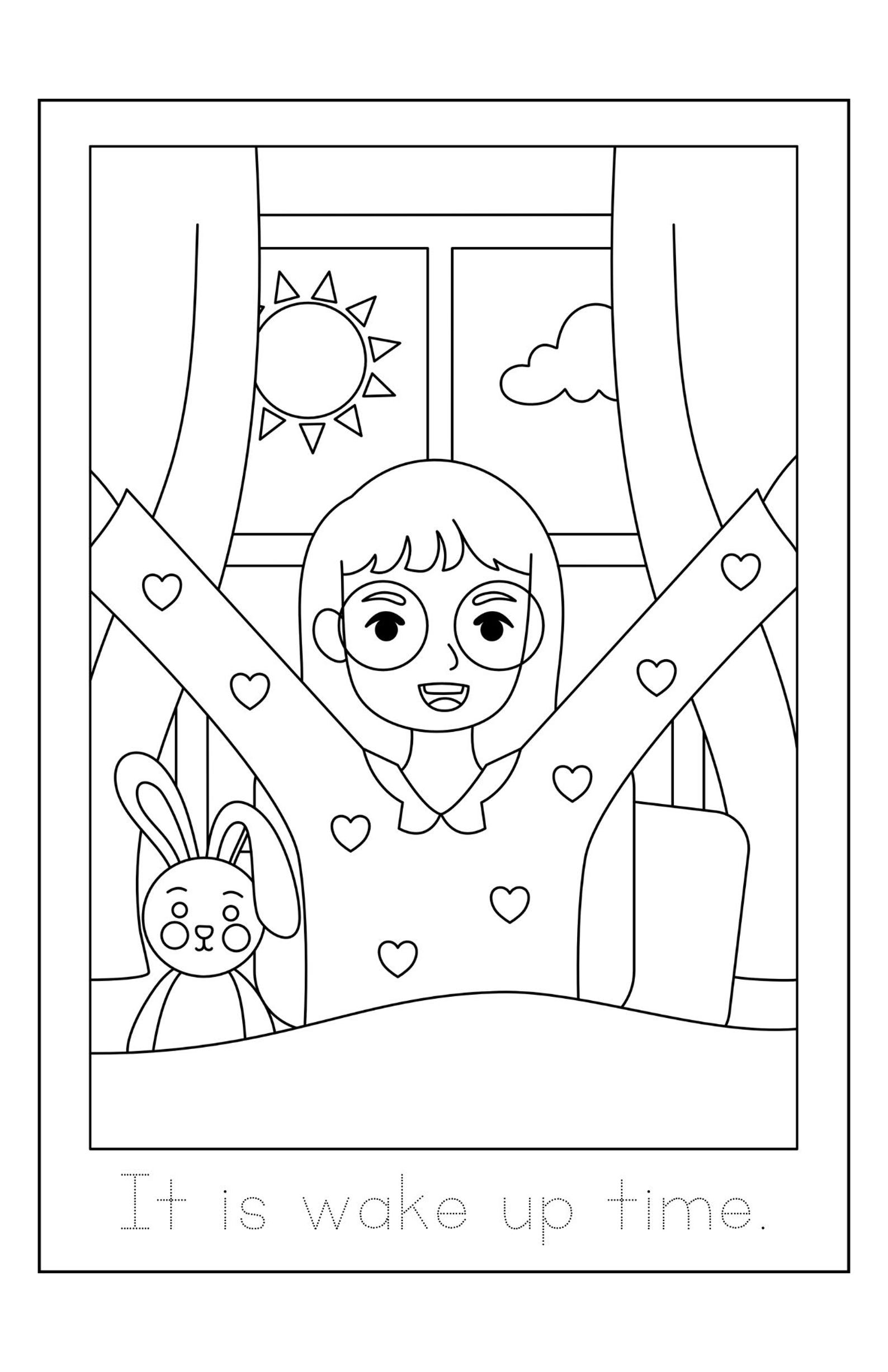 Daily Routine Coloring Book for Kids. Amazing Illustration Book. - Etsy