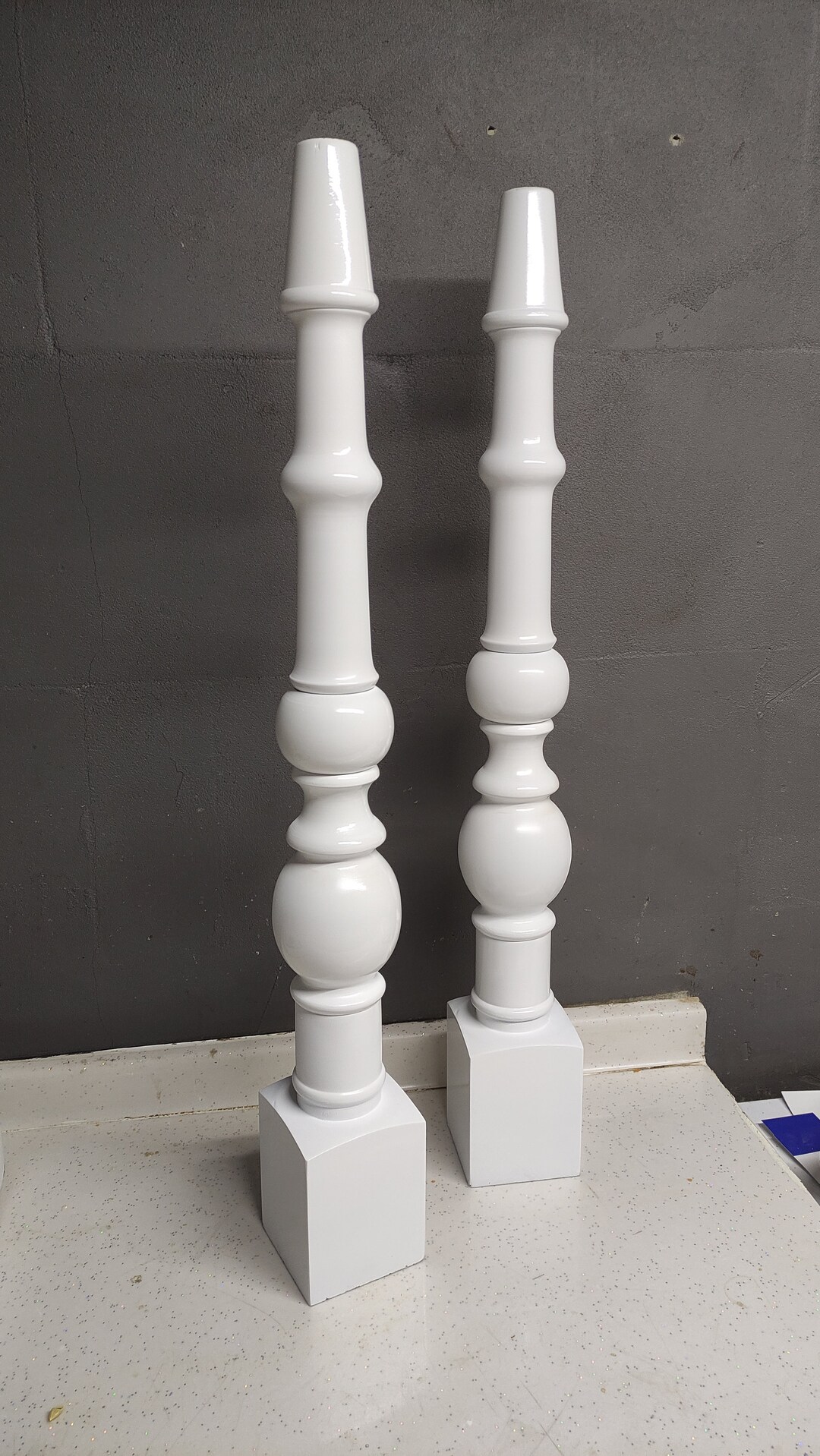 Set of 4 Beech Wood Farm Table Legs. Dining Table Legs. Kitchen Table ...