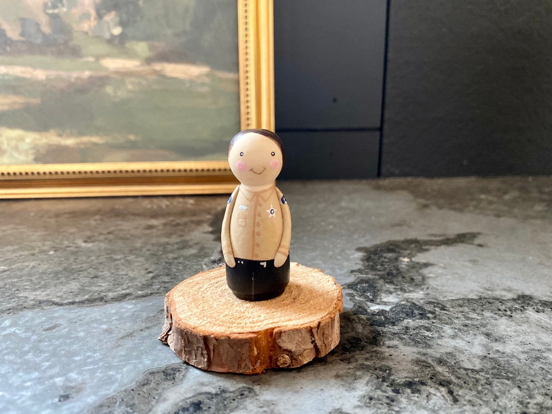 Police Peg Doll, Police Doll, Custom Doll, 3D Doll, Gift for Police - Etsy