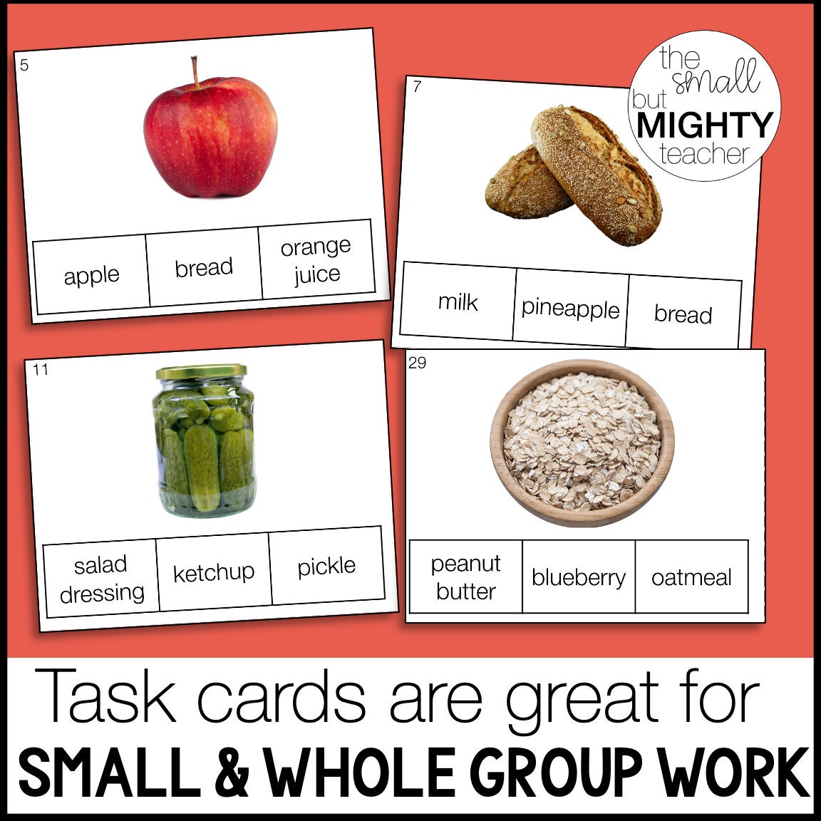 Life Skills Task Cards, Task Boxes, Special Education, Food ...