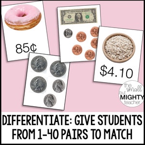 Money Flash Cards, US Coins, Memory Games, Pre-k Learning ...