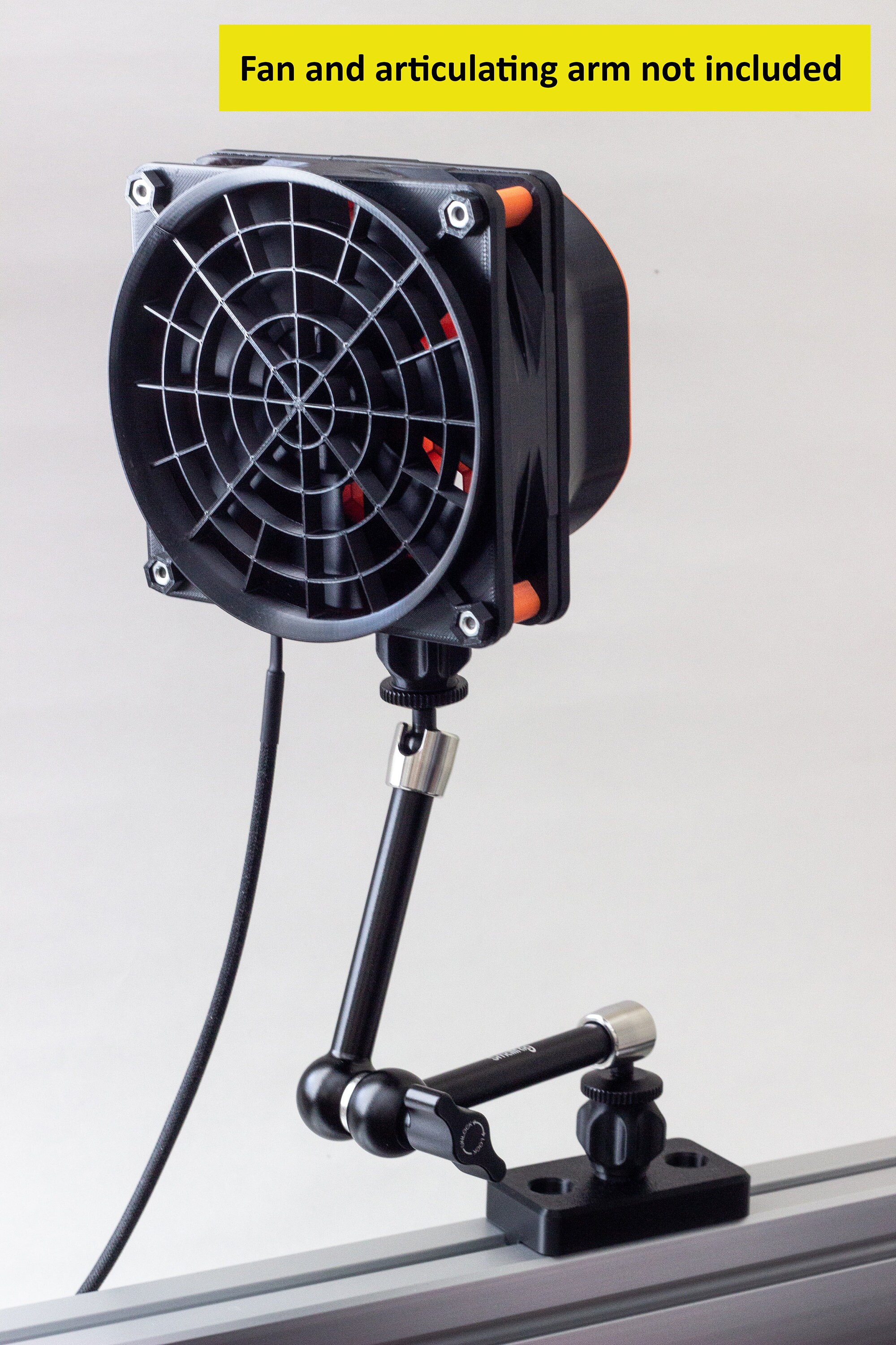 DIY Wind Simulator 120mm Fan Shroud and Extrusion Rig Mounting Kit ...