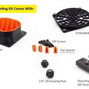 DIY Wind Simulator 120mm Fan Shroud and Extrusion Rig Mounting Kit ...