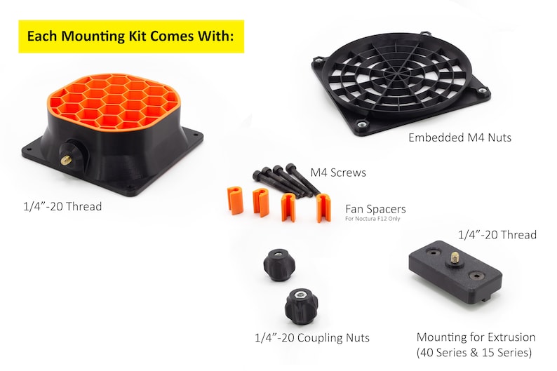 DIY Wind Simulator 120mm Fan Shroud and Extrusion Rig Mounting Kit ...