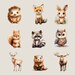 Forest Friend Woodland Creatures Clipart Pack, Watercolor Forest ...