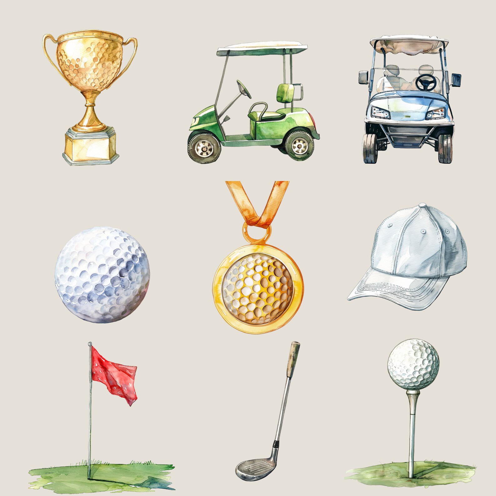 Golf Clipart Pack, Golf Club PNG, Sports, Boy Clipart, Sports Clipart ...