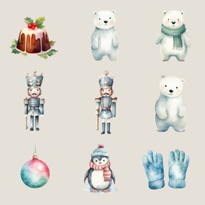 Christmas Clipart Pack, Santa Claus Clipart, Reindeer Clipart ...