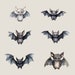 Bat Clipart, Watercolor Bats, Halloween, Fall Decor, Cute Bat, Spooky ...