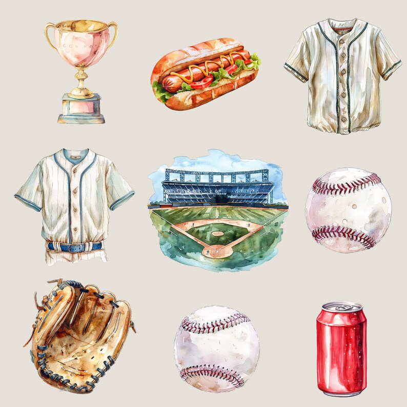 Baseball Clipart Pack, Baseball Bat PNG, Sports, Boy Clipart, Sports ...