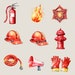 Firefighter Department Clipart Pack, Fireman, Fire Station PNG, Fire ...
