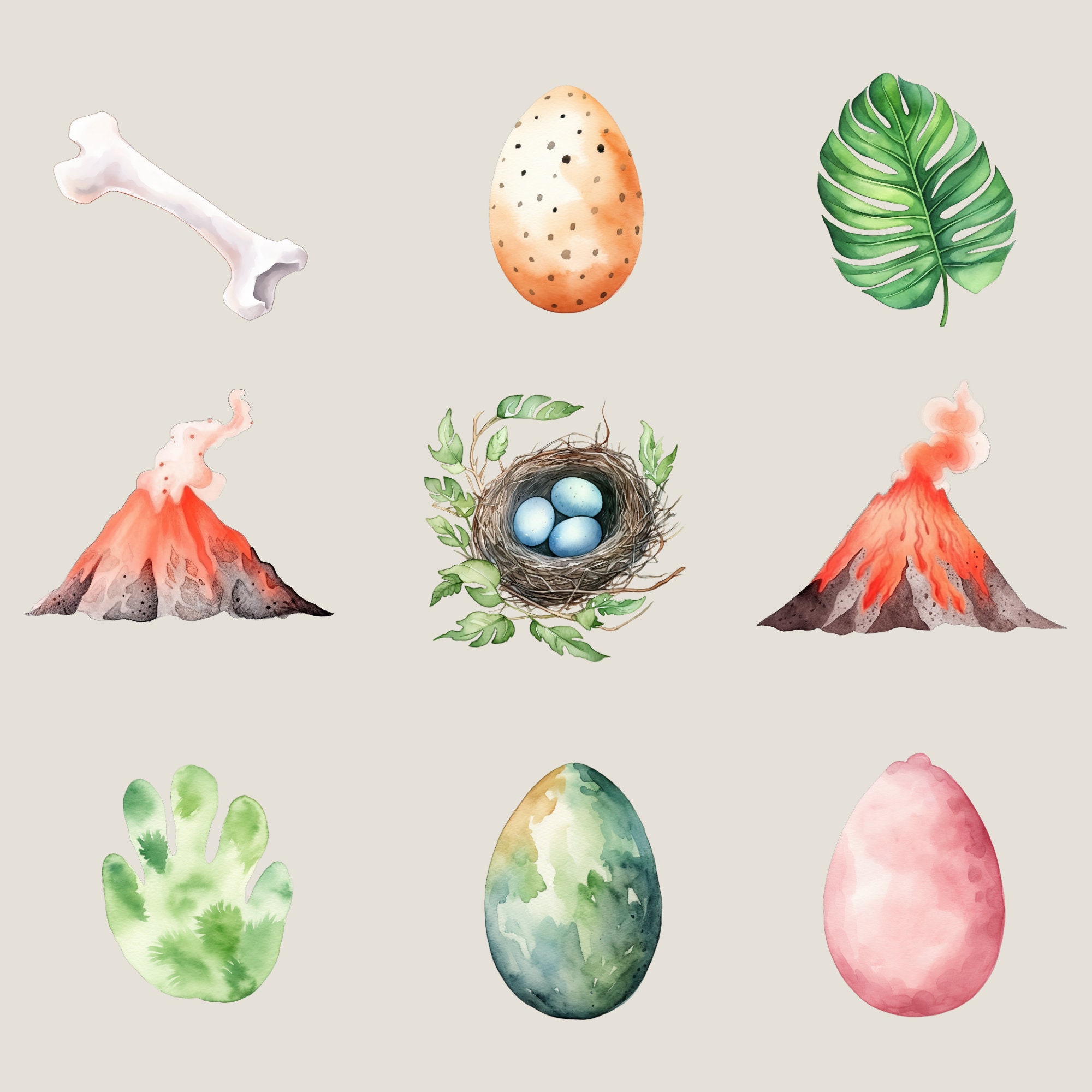 Dinosaur Clipart Pack, Baby Boy Dinosaur, Cute Dino, Nursury Graphics ...