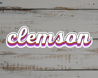 Clemson Tigers Car Decal - Etsy