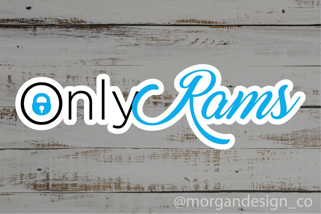 Only Rams Sticker - Etsy