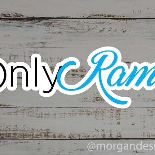 Only Rams Sticker - Etsy
