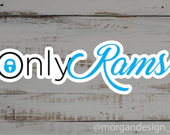 Only Rams Sticker - Etsy