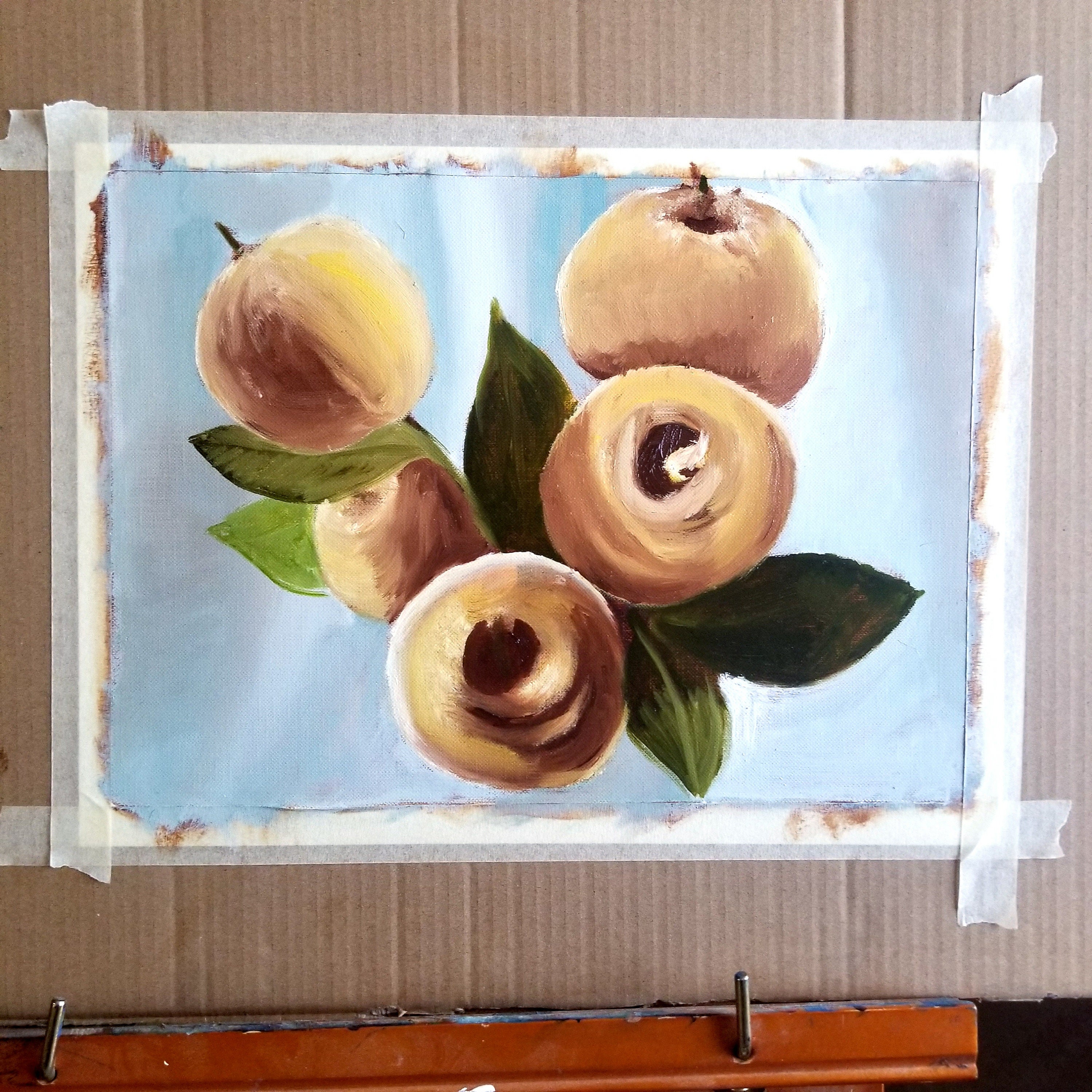 Golden Apples Painting