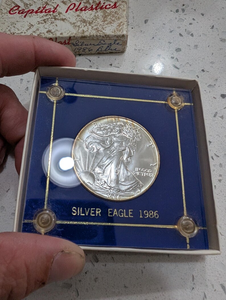 1986 BU US Silver Eagle - Etsy