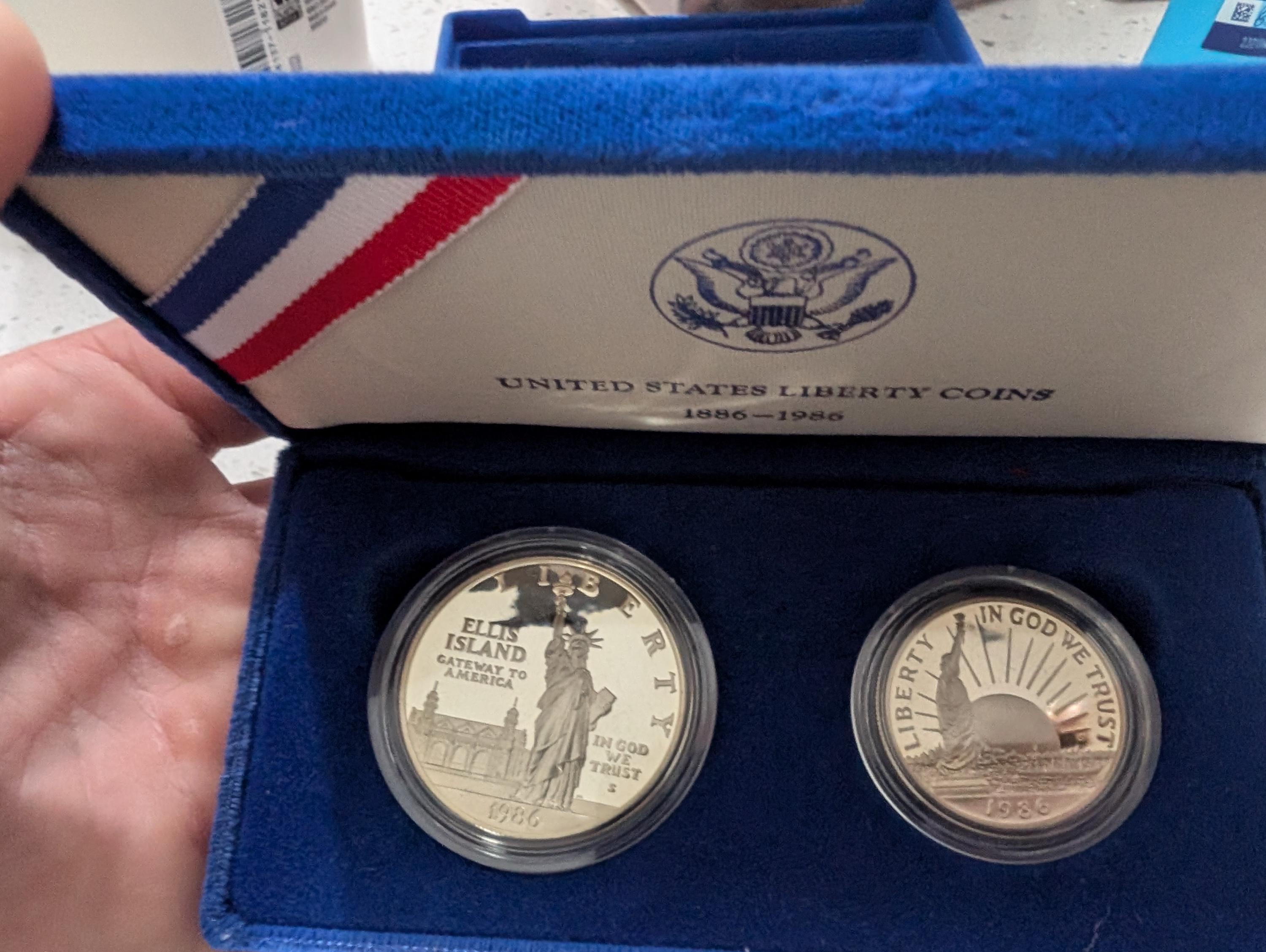 1986 Silver Proof Liberty Coin Set - Etsy