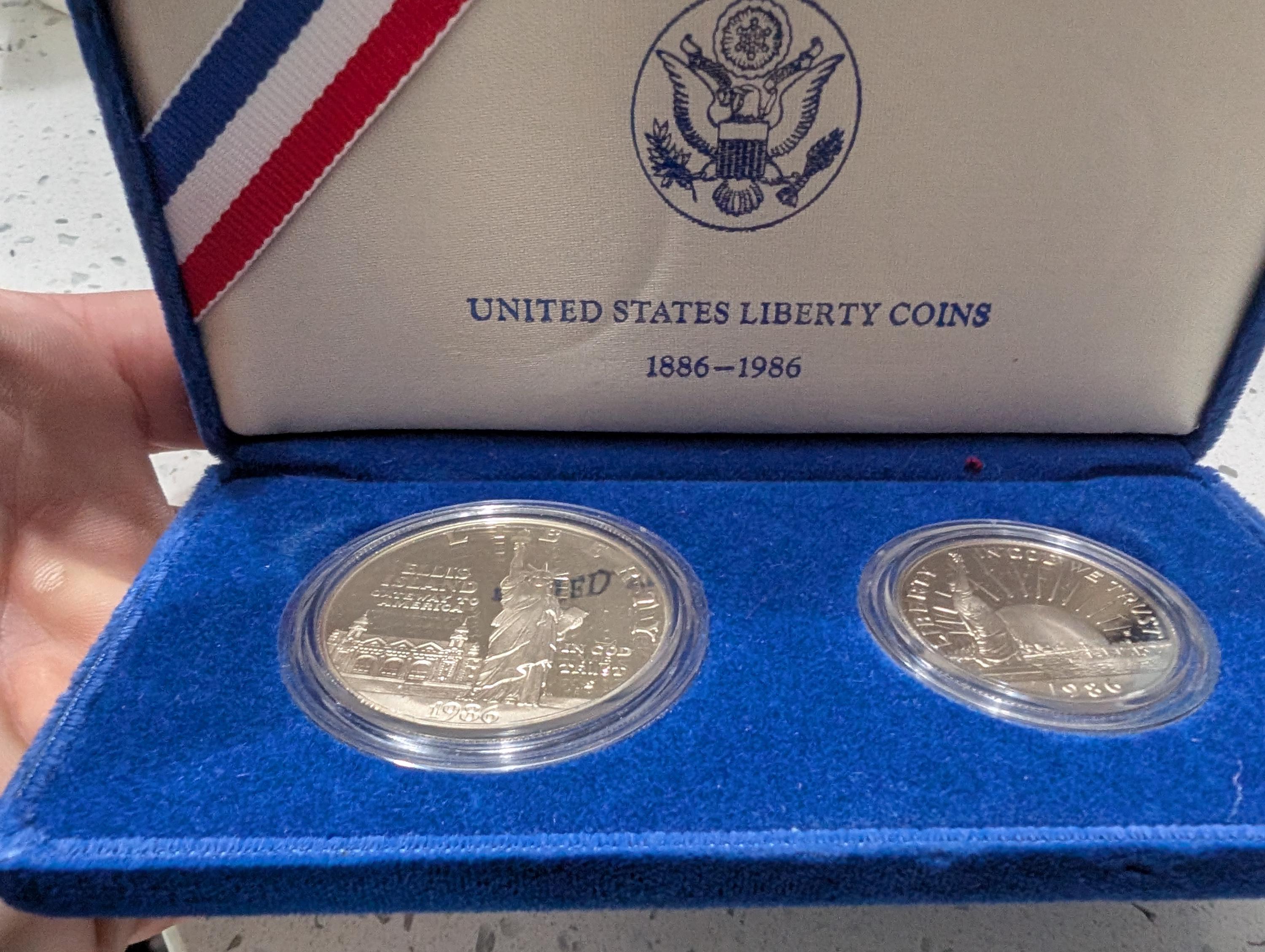 1986 Silver Proof Liberty Coin Set - Etsy