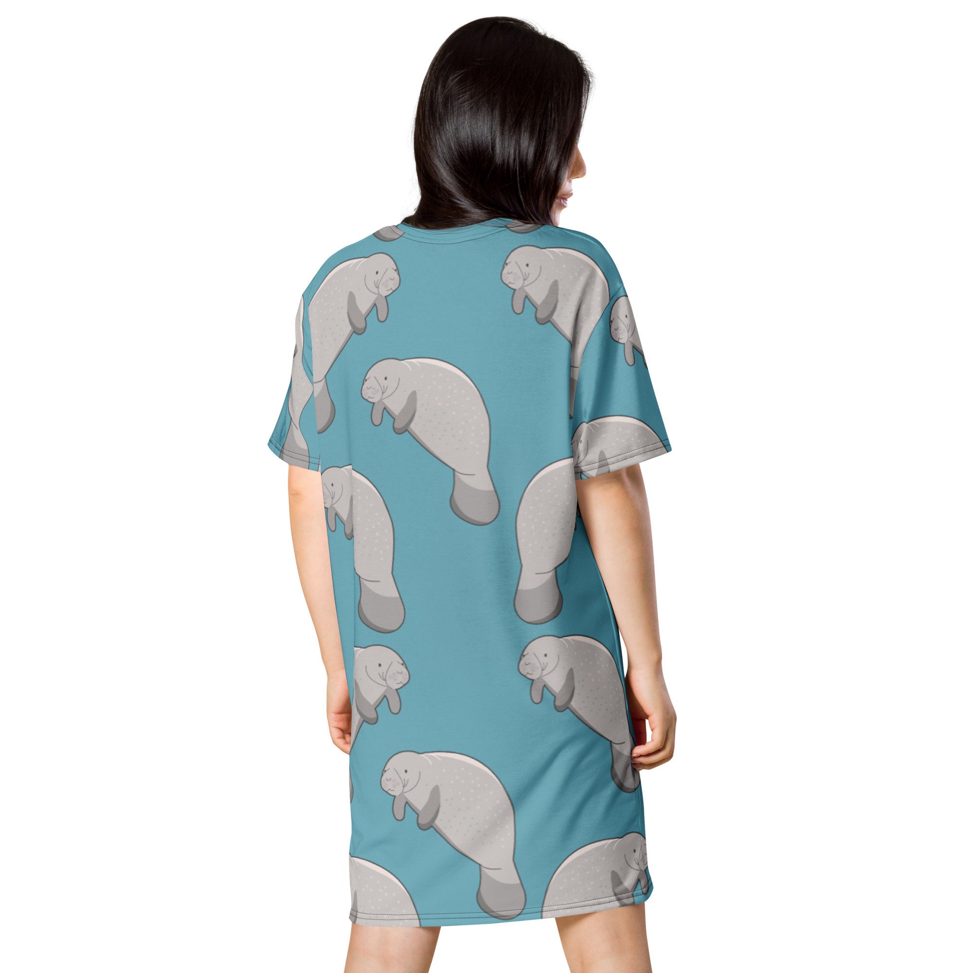 Manatees Dress , Manatees Gifts, Manatee Tshirt Dress, Ocean Lover ...