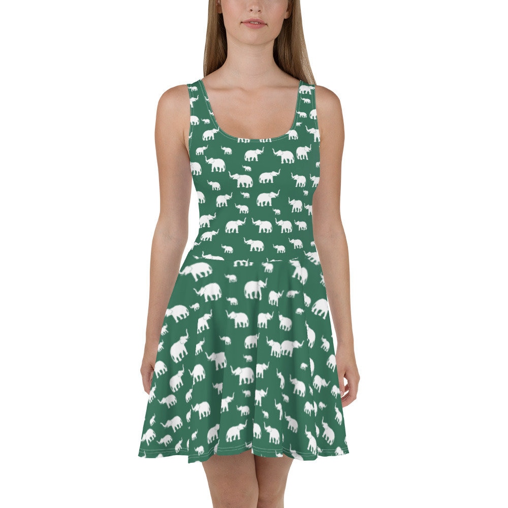 Elephant Dress, Animal Nature Lover Dress, Elephant Lover Dress ...