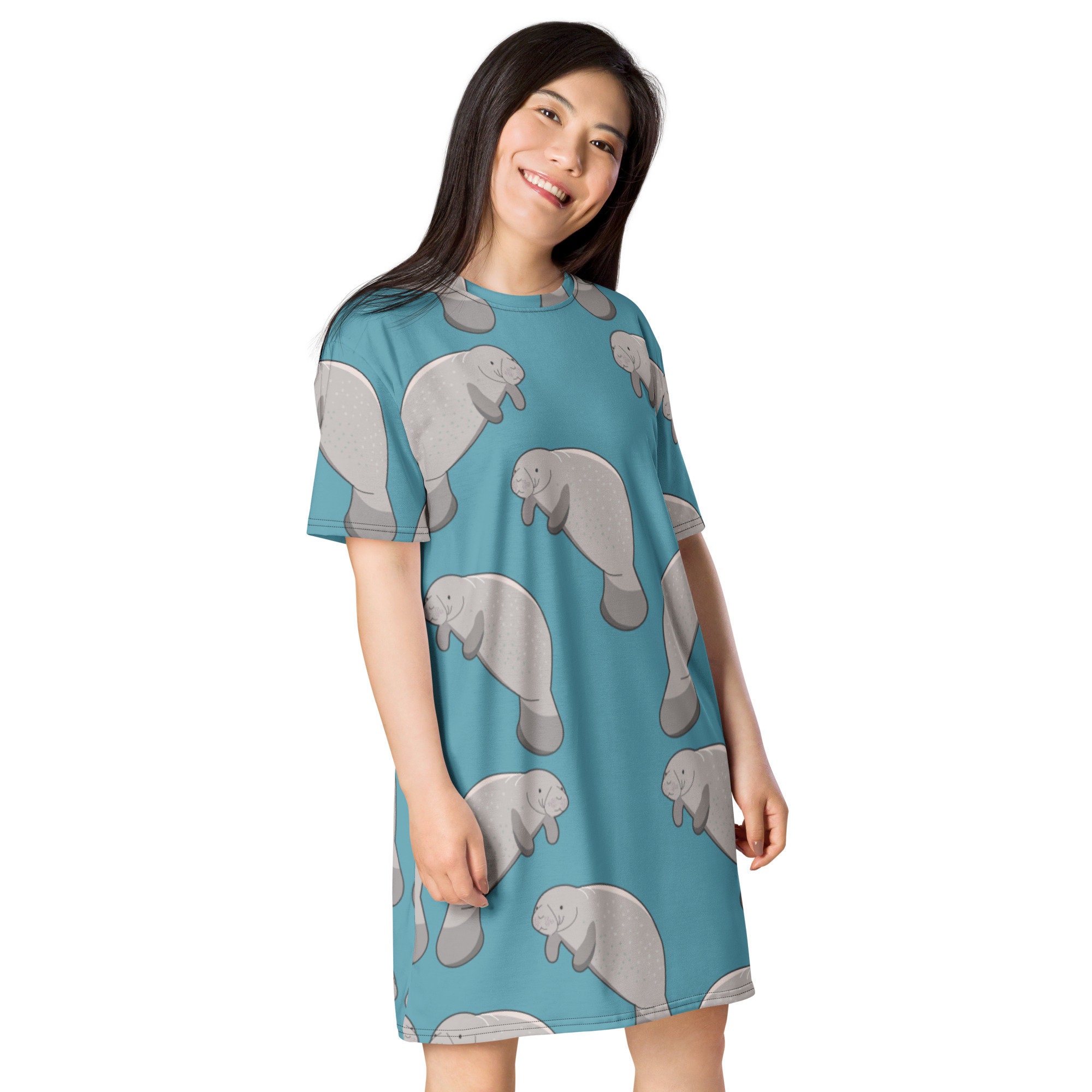 Manatees Dress , Manatees Gifts, Manatee Tshirt Dress, Ocean Lover ...