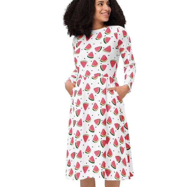 Watermelon Dress - Etsy