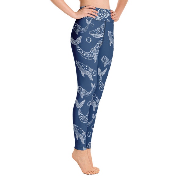 Whale Leggings - Etsy